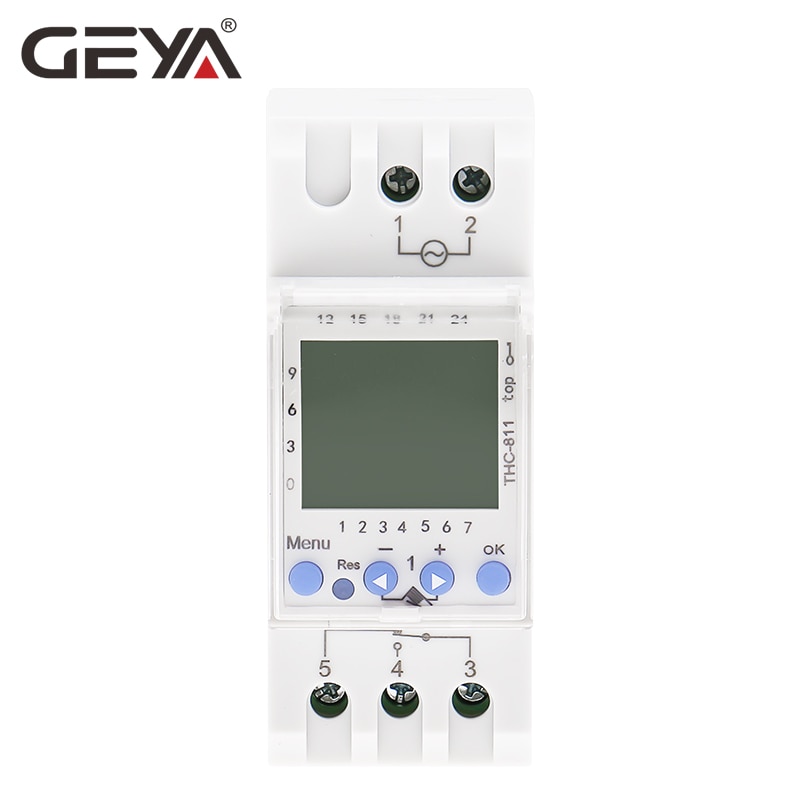 GEYA THC-811 Din Rail 24Hours Digital Timer Switch... – Vicedeal