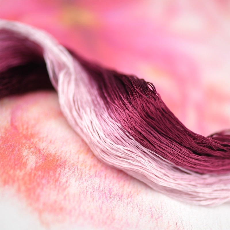 1 stk /400m silkebroderitråd / 100% silketråd/hå... – Grandado