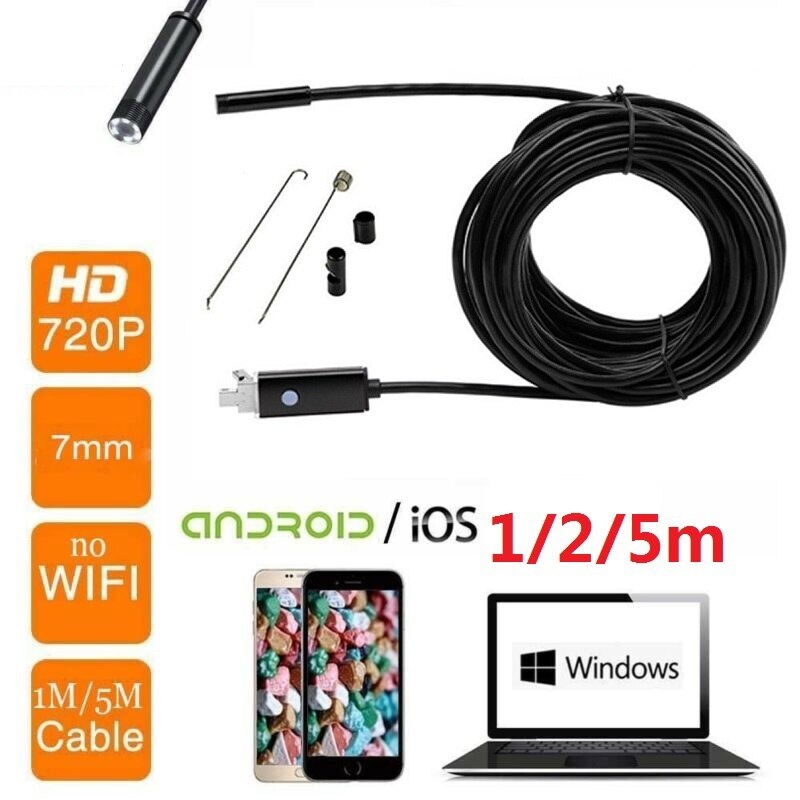 Built In 6LED Mini 2-IN-1 Endoscope Professionally... – Vicedeal