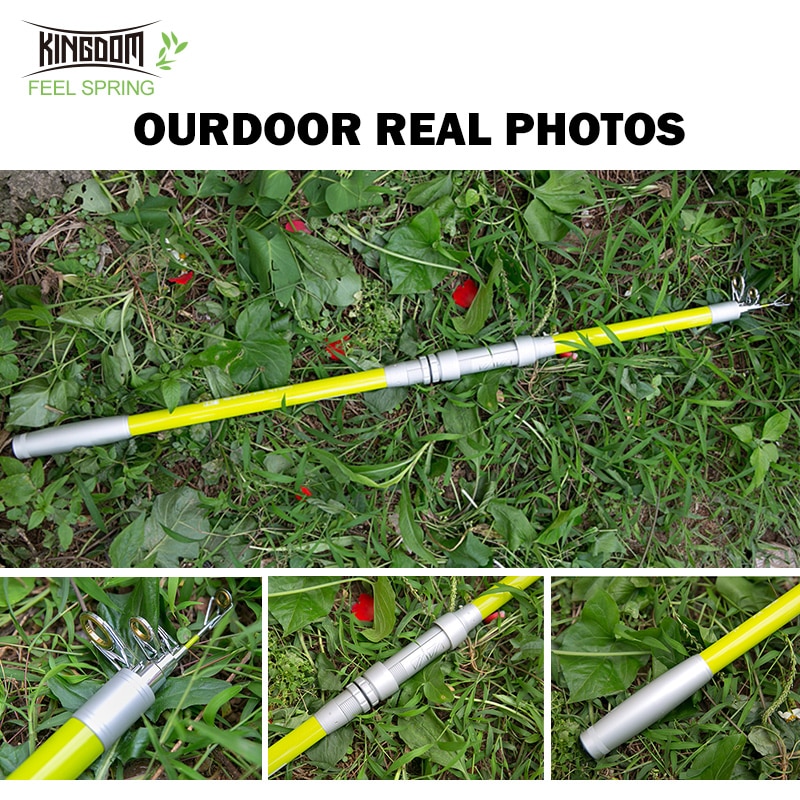 Kingdom Telescopic Fishing Rod FRP 2.1m-3.6m Light... – Grandado