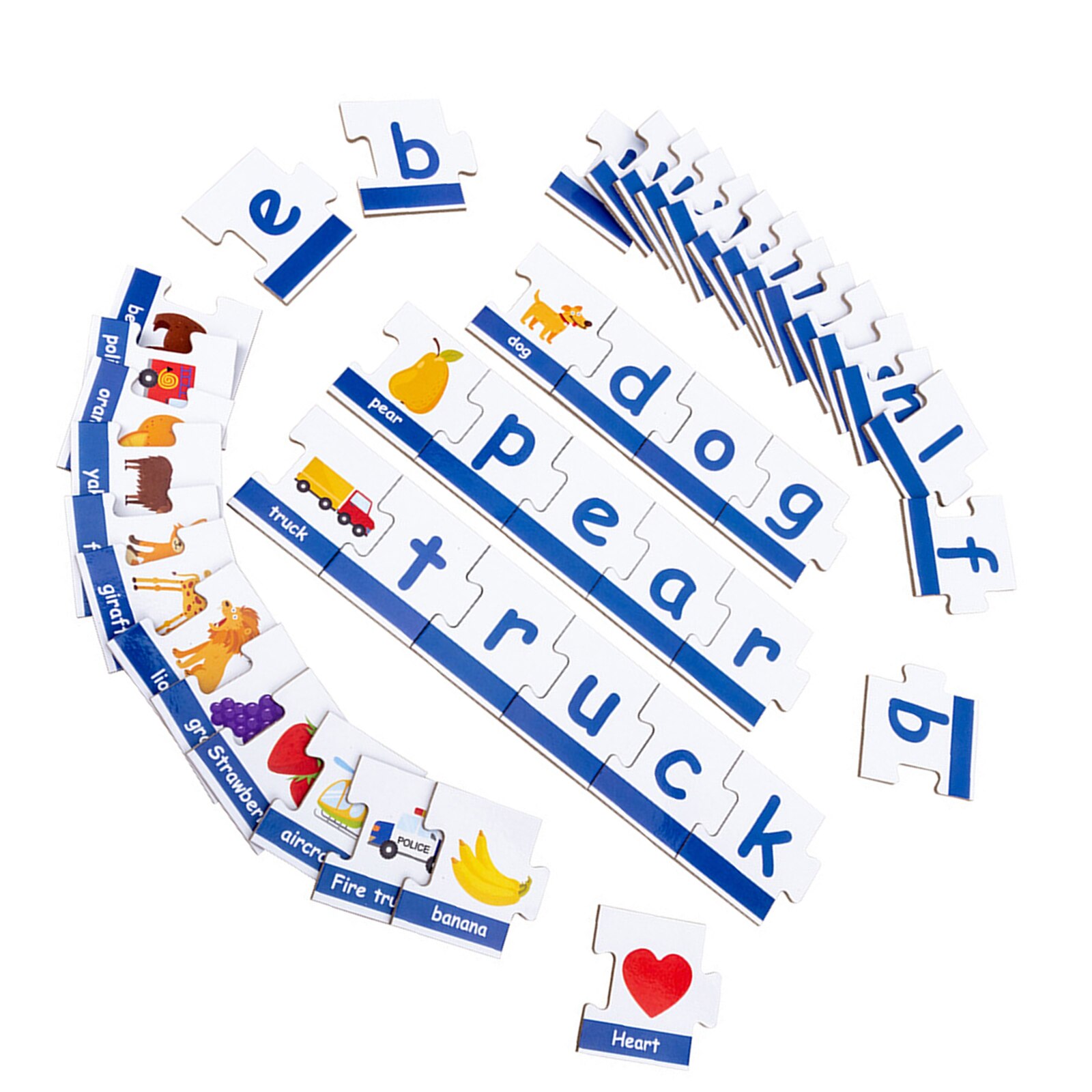 90PCS Wooden Alphabet Letter Learning Cards Set Wo... – Grandado