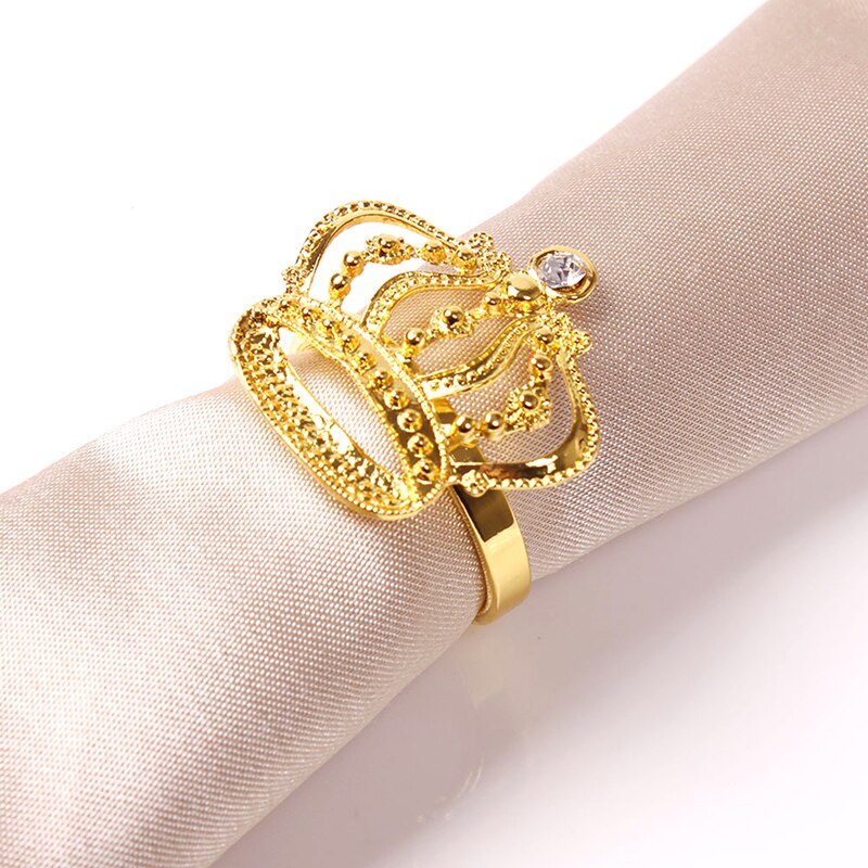 Crown Napkin Ring Metal Tissue Ring Napkin Buckle ... – Grandado