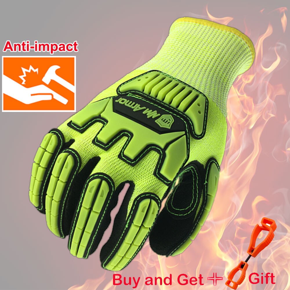 NMSafety-gants de travail TPR, Anti-Impact, Anti-V... – Grandado