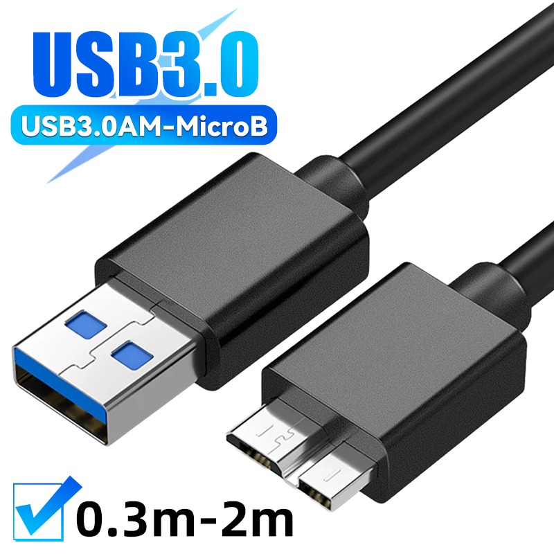 Usb 3.0 type a til usb 3.0 micro b-kabel datasynkr... – Grandado