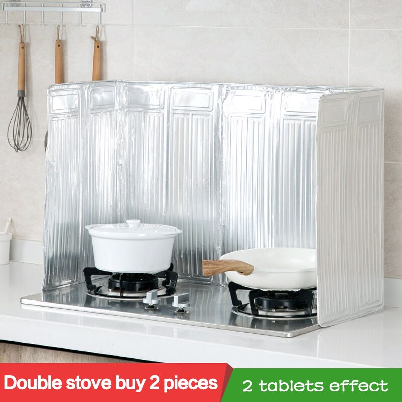 1/2PCS/SET Gas Stove Aluminum Foil Oil Baffle Kitc... – Grandado
