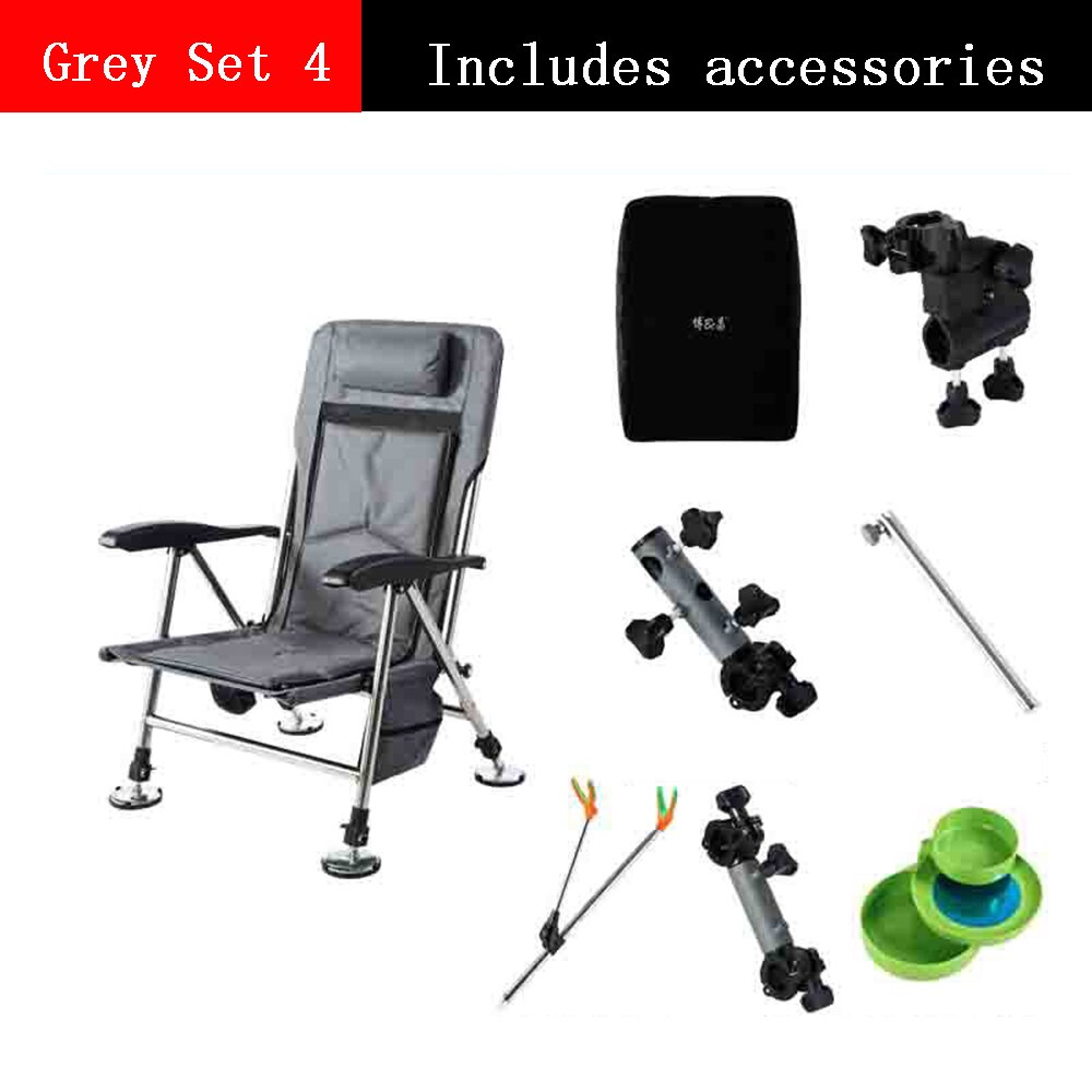 Fishing Chair Beach Chair Outdoor Foldable Fishing... – Grandado