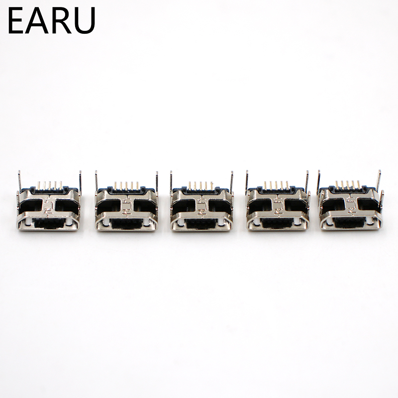 10 stks Micro USB connector 5pin seat Jack Micro V... – Vicedeal