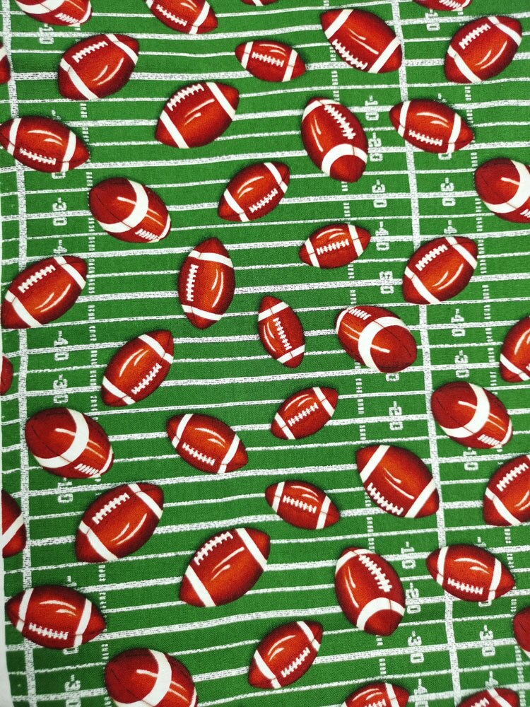 Cute Baseball sports White on Sky blue Cotton Fabr... – Grandado