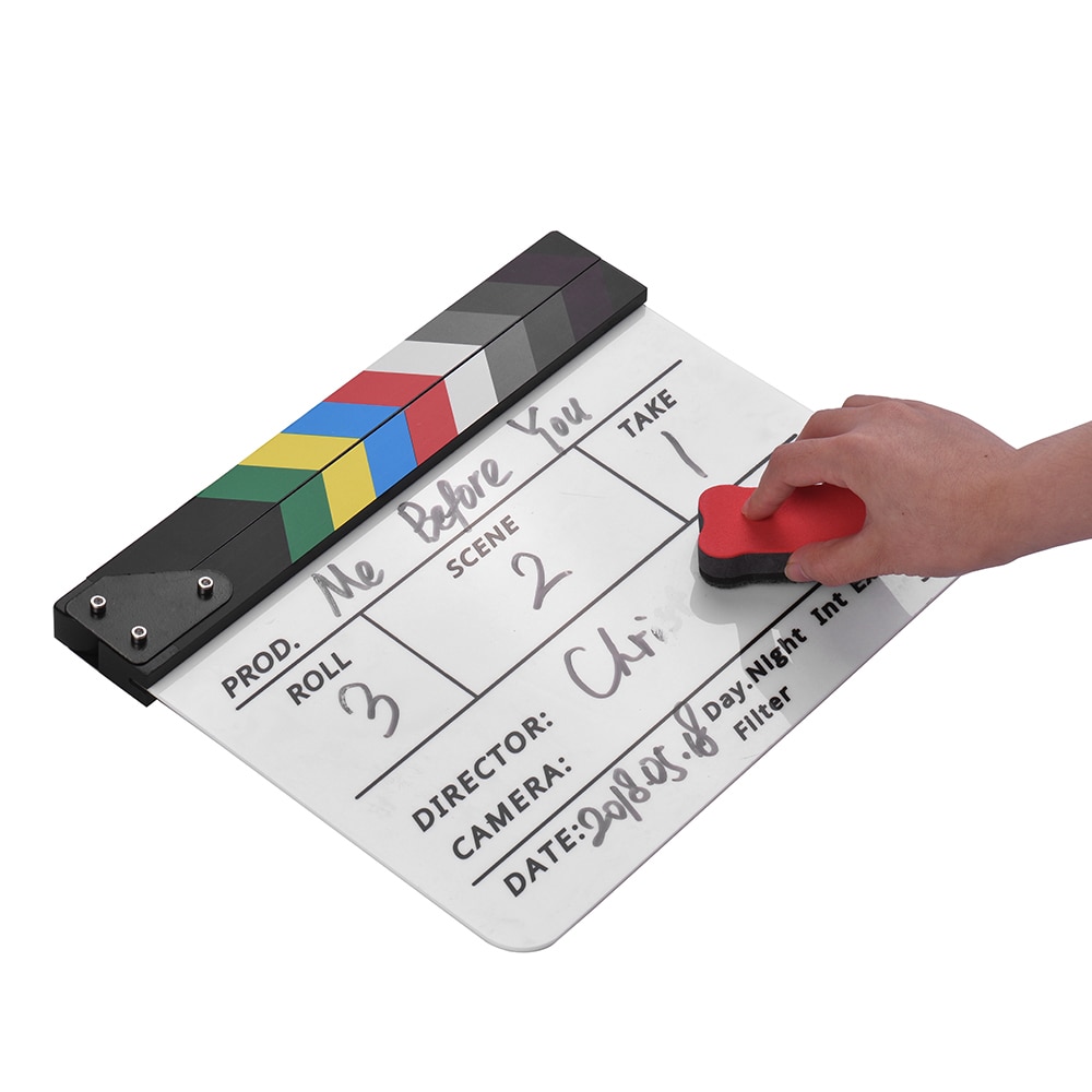 Andoer Acrylic Clapboard Dry Erase for TV Film Mov... – Vicedeal