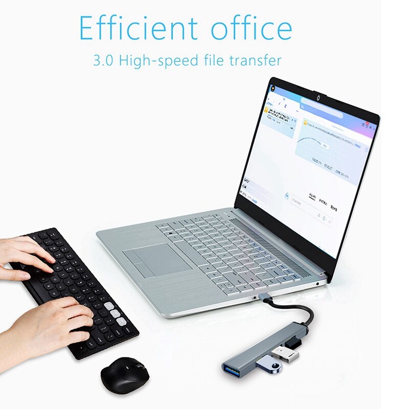 4-In-1 Type C To USB Docking Station USB3.0 HUB Dr... – Grandado