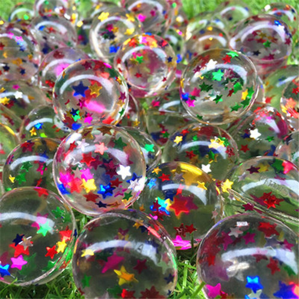 20pcs Funny toy 30MM Bouncing Star Color Bouncy Ba... – Grandado