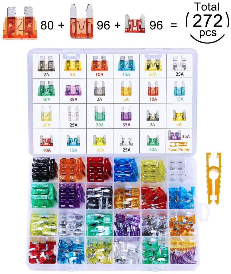 272Pcs 485Pcs Auto Zekeringen Box Set 2A 3A 5A 10A... – Vicedeal