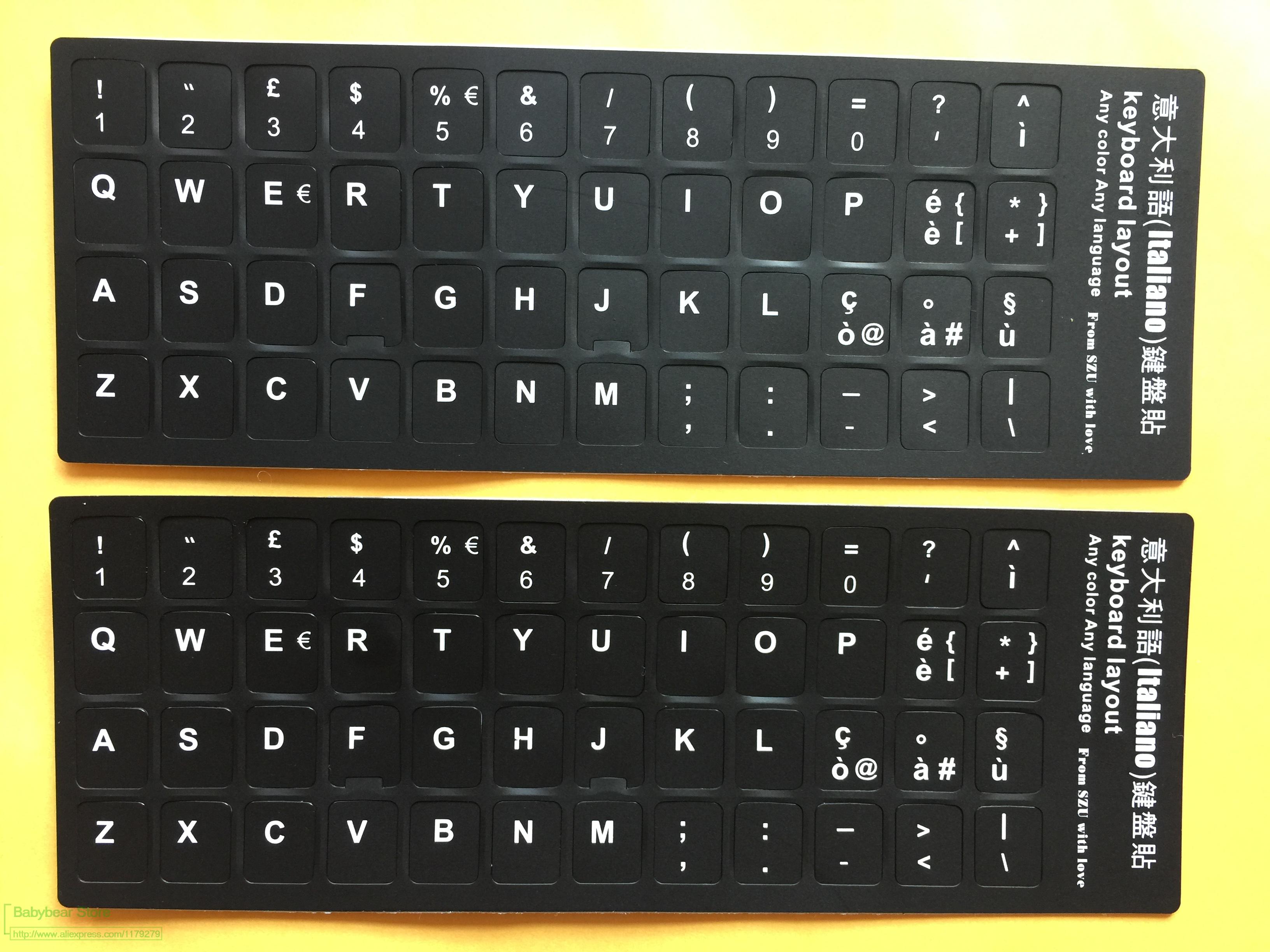 2pcs Italian Italy Keyboard Sticker keyboard Prote... – Grandado