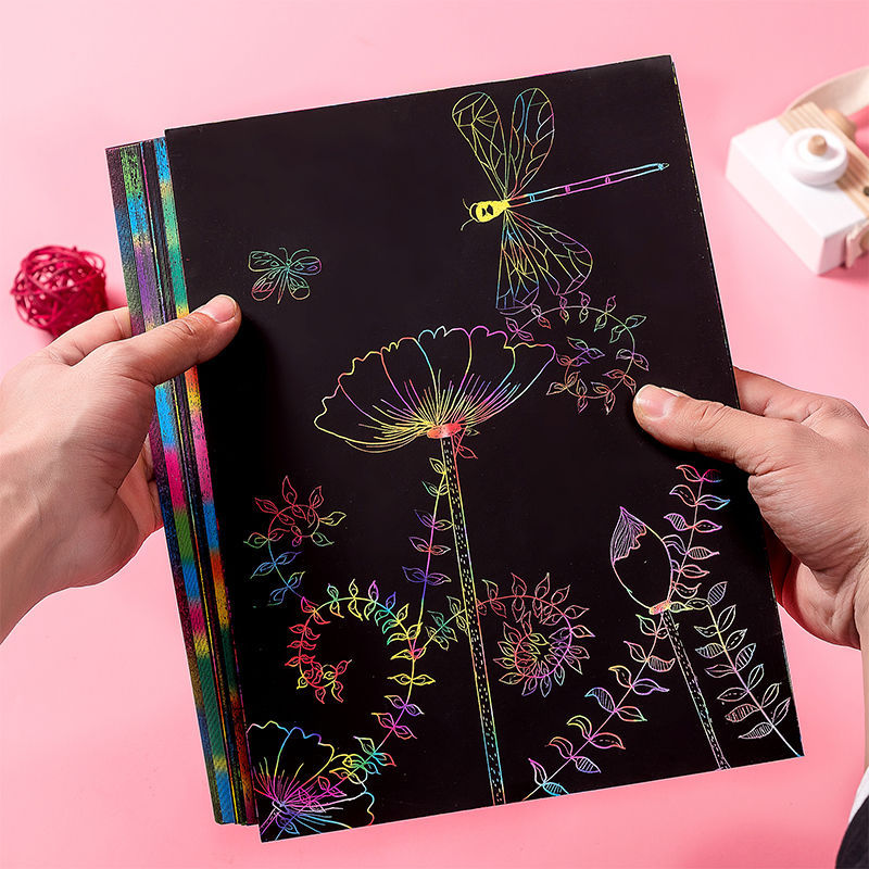 Scratch Art Paper Painting Sand Painting Paper Stu... – Grandado