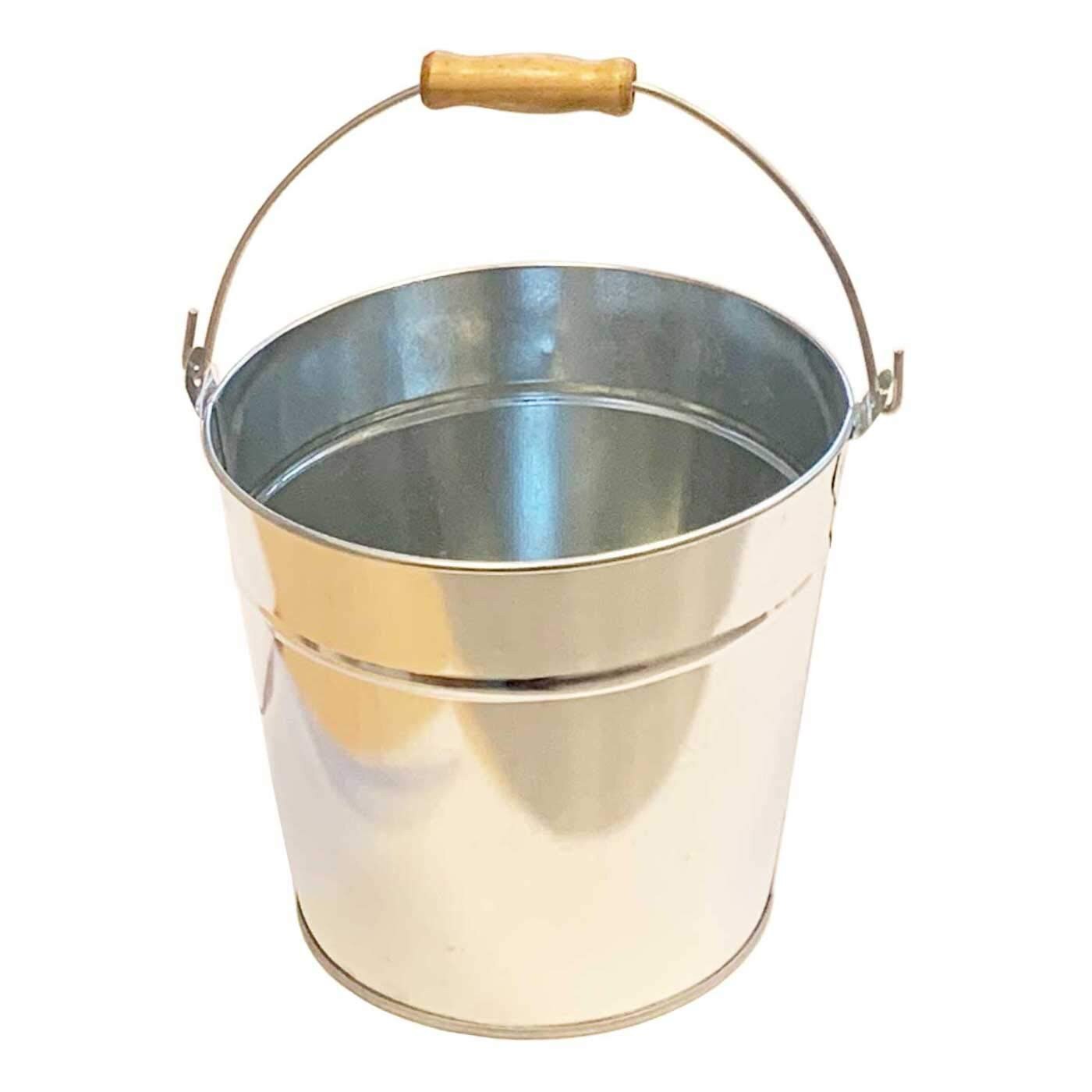 Cubo de metal zincado 3 L con asa 18 x 14 x 15,5 c... – Grandado