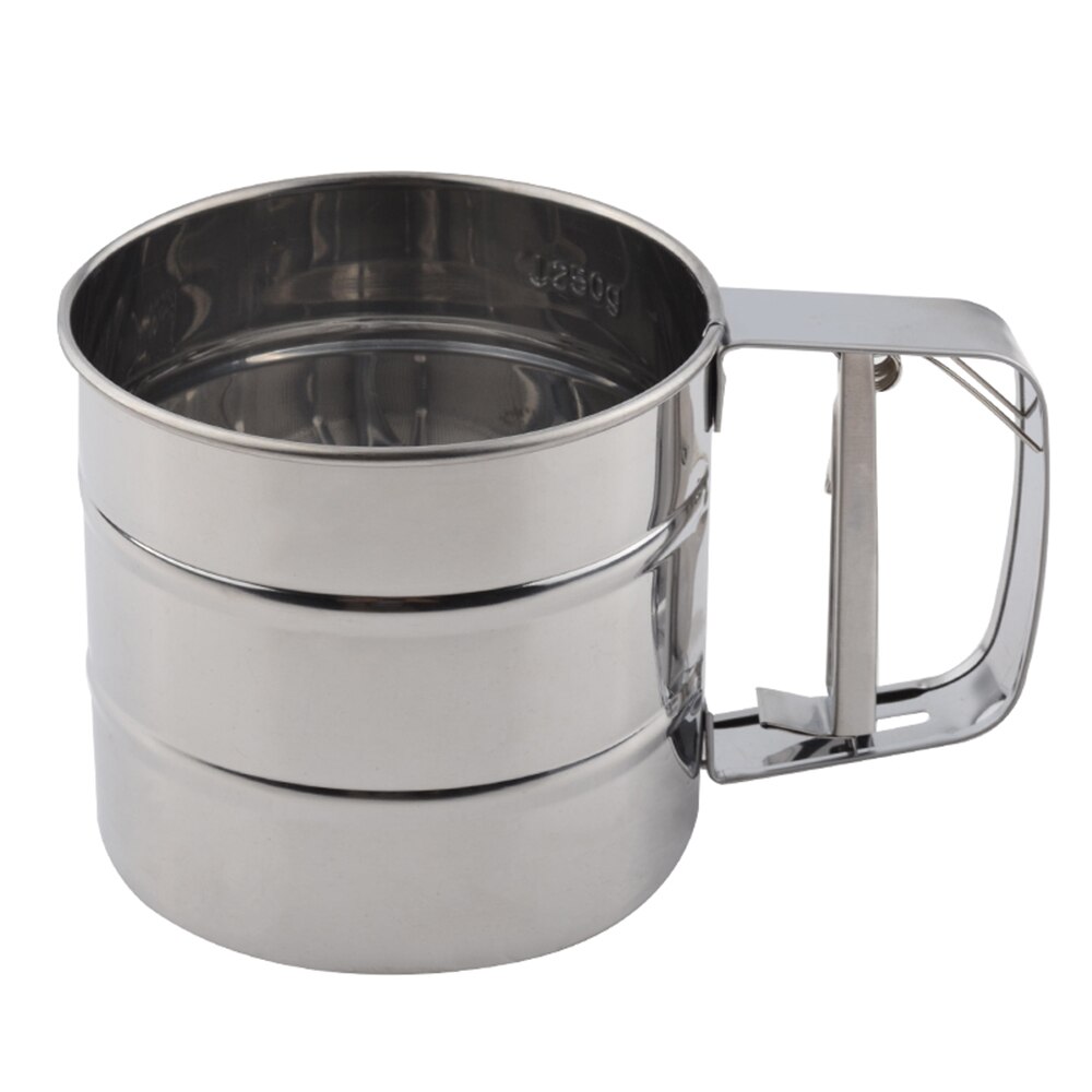 Stainless Steel Mesh Flour Sifter Mechanical Bakin... – Grandado
