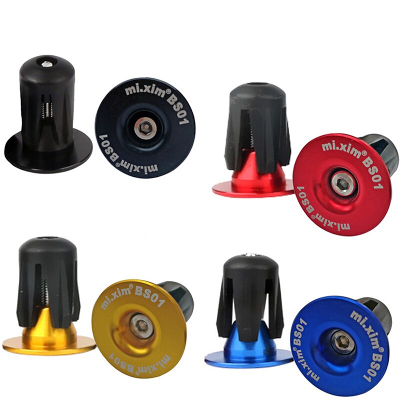 1Pair Aluminum Handlebar End Caps Bicycle Bike Han... – Grandado