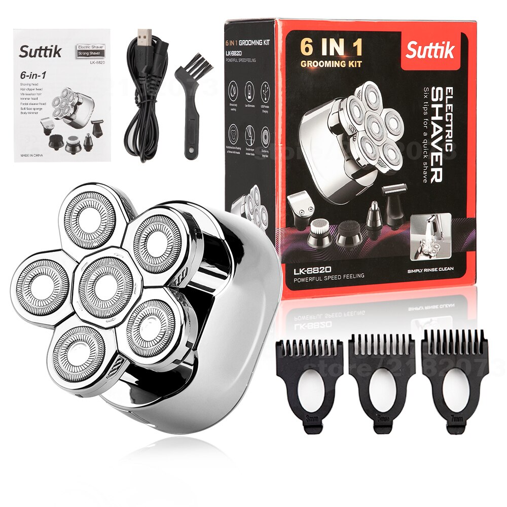 6 In1 Electric Shaver For Men Hair Trimmer Digital... – Grandado
