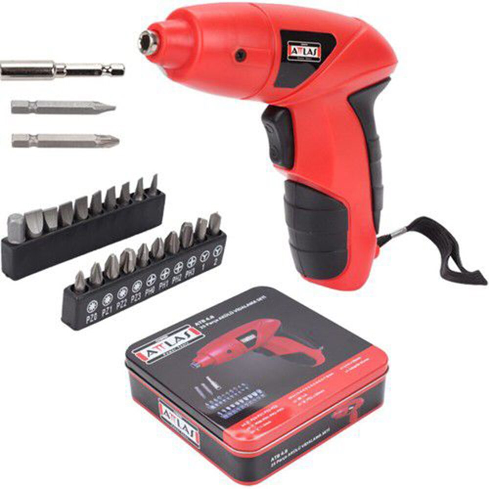 Attlas ECO 4.8V Cordless Screwdriver 24 Piece Set ... – Grandado