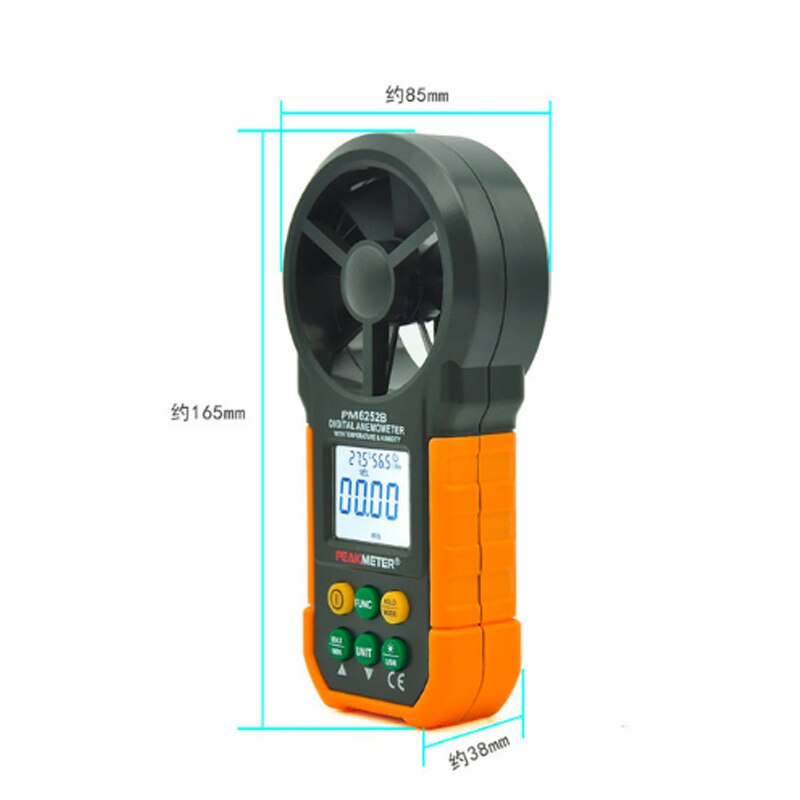 PEAKMETER PM6252A/PM6252B Digital Anemometer Wind ... – Grandado