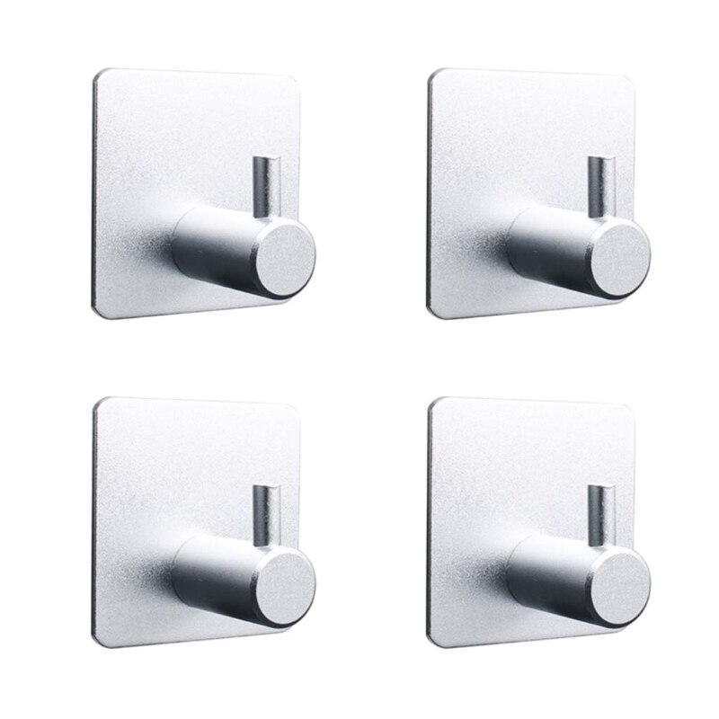 4 Pcs Aluminium Zelfklevende Haak Muur Deur Sleute... – Vicedeal