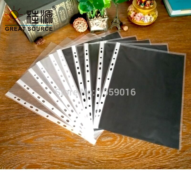 Album leaf DIY photo Punched Pocket With 300g Blac... – Grandado