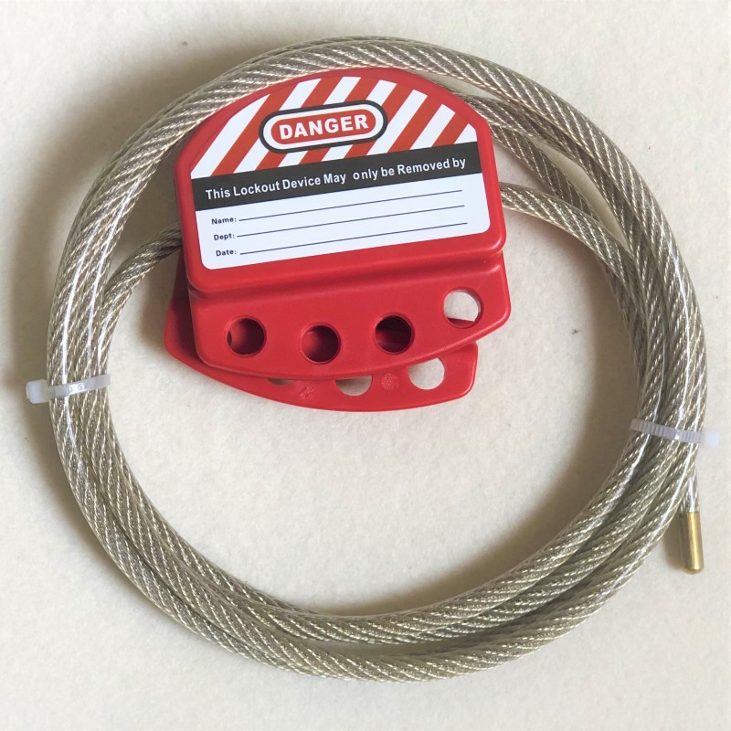 Adjustable Cable Lockout gate valves lockout steel... – Grandado