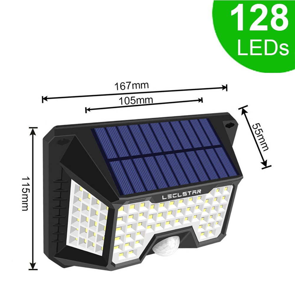 308/128/268 Led Zonne-verlichting Motion Sensor Ou... – Vicedeal