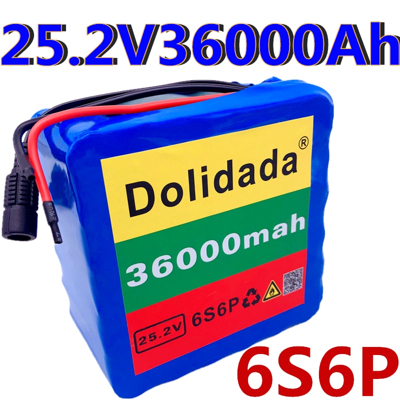 6S6P 24V 36Ah 25.2V 36000mah lithium battery pack ... – Vicedeal