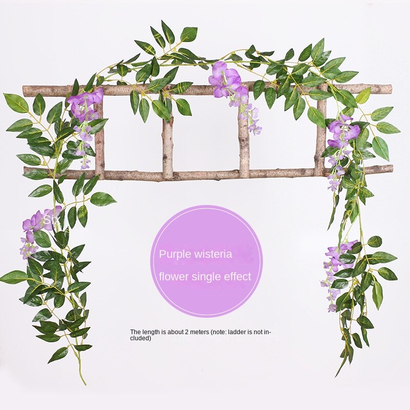 Simulated Wisteria flower rattan bean flower ratta... – Grandado