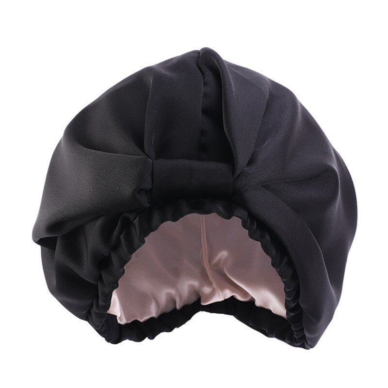 women's silky turban caps adjustable double layer ... – Vicedeal