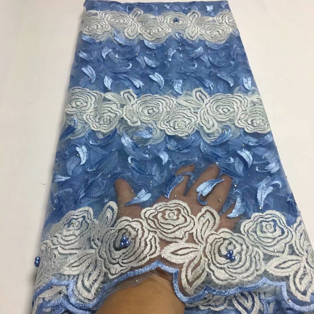 African style The latest Onion color net lace fabr... – Grandado