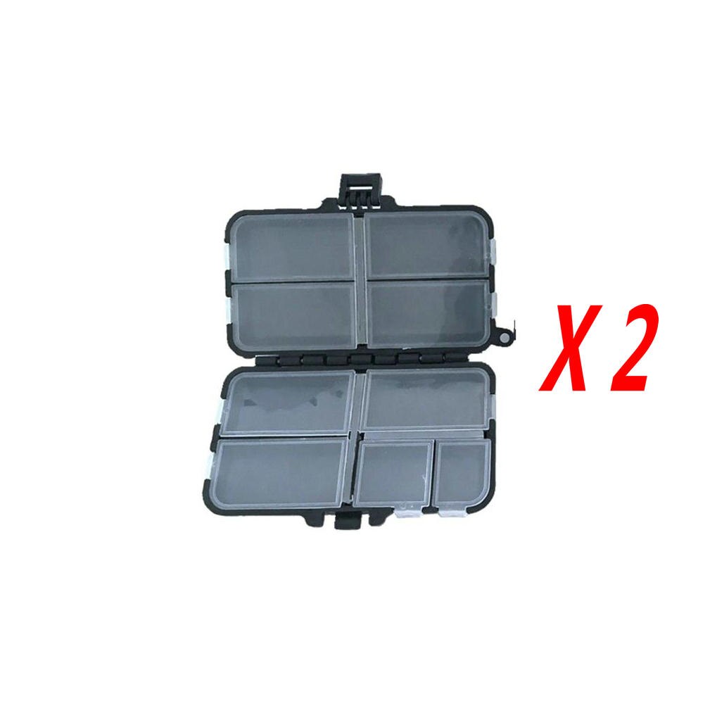 2PC Fishing Tackle Box 9 Compartments Fly Fishing ... – Grandado