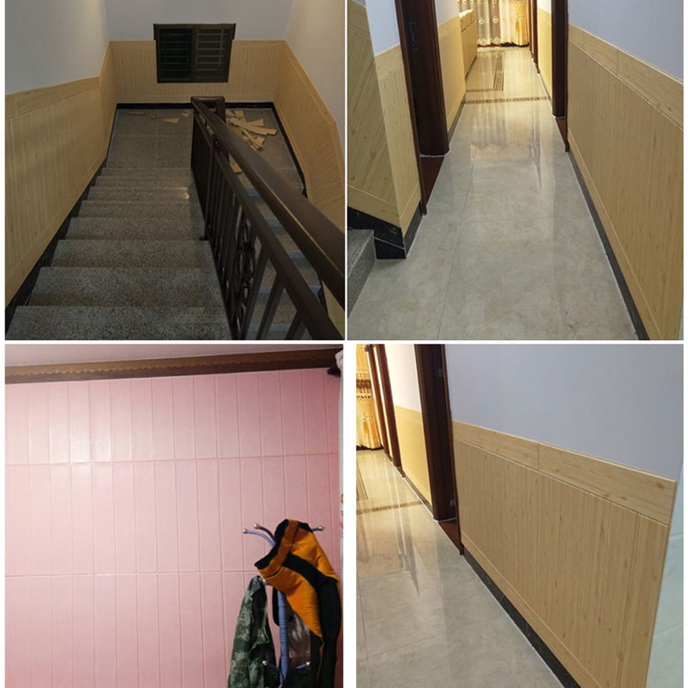 70x70cm 3D Wall Sticker Room Wood Grain Waterproof... – Grandado