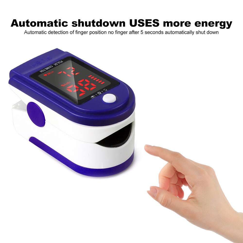 Blood Oxygen Monitor Pulsoxymeter Zuurstofverzadig... – Grandado