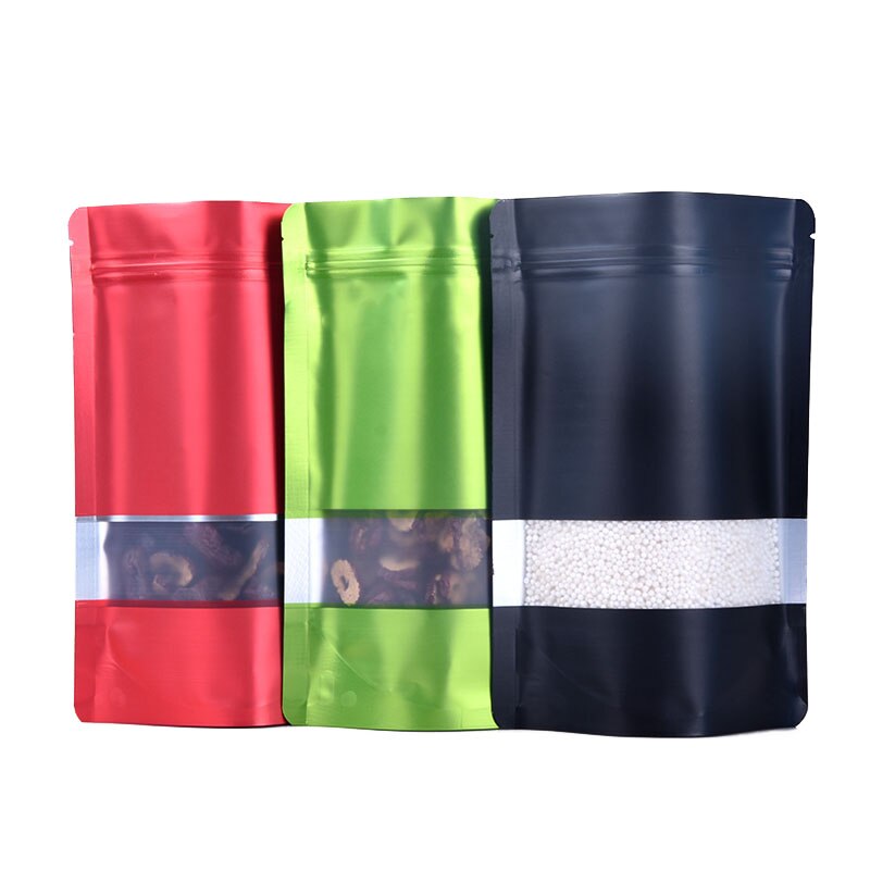 100pcs/lot Stand up Matt Aluminum Foil Ziplock Bag... – Grandado