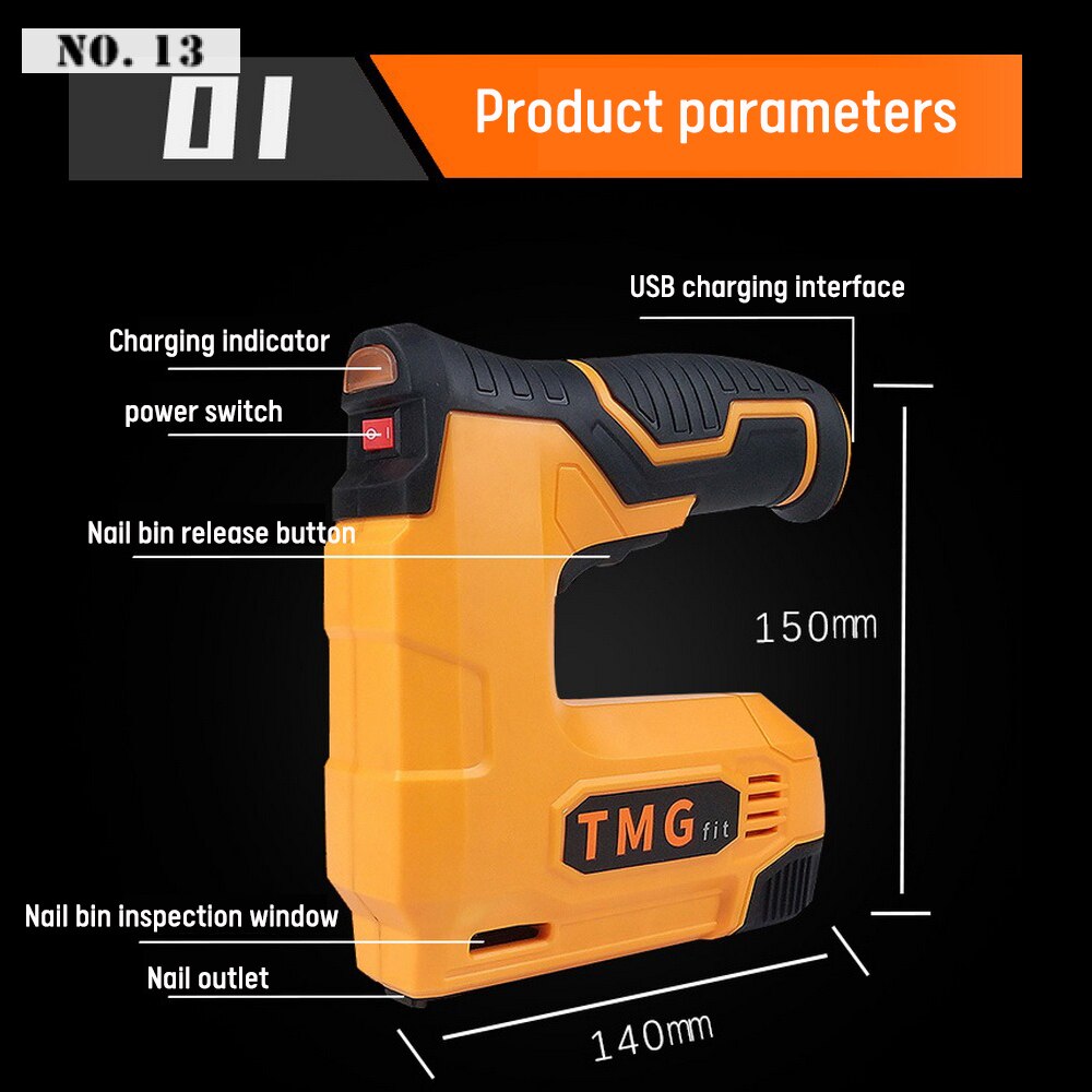 Nail Gun Dual Gebruiken Draadloze Nail Gun Rechte ... – Vicedeal