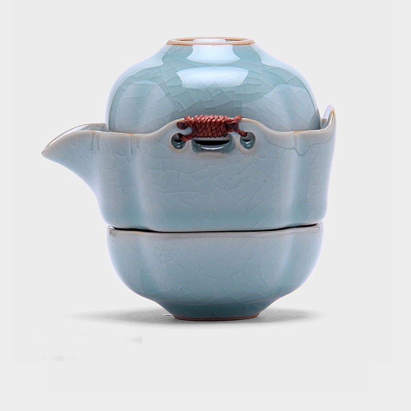 Exquisite tea set Ruyao Ru Kilns Celadon Geware po... – Grandado