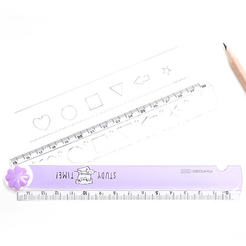 30cm Plastic Colored Folding Straight Ruler Drawin... – Grandado