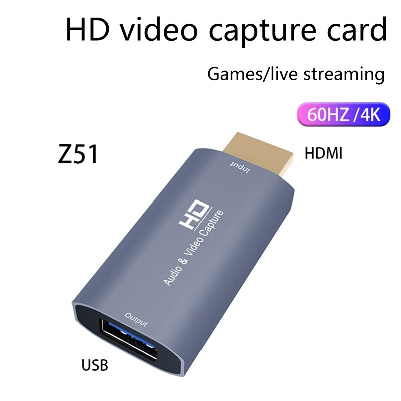 Video Capture Card HDMI-Compatible to USB 4K/60HZ ... – Vicedeal