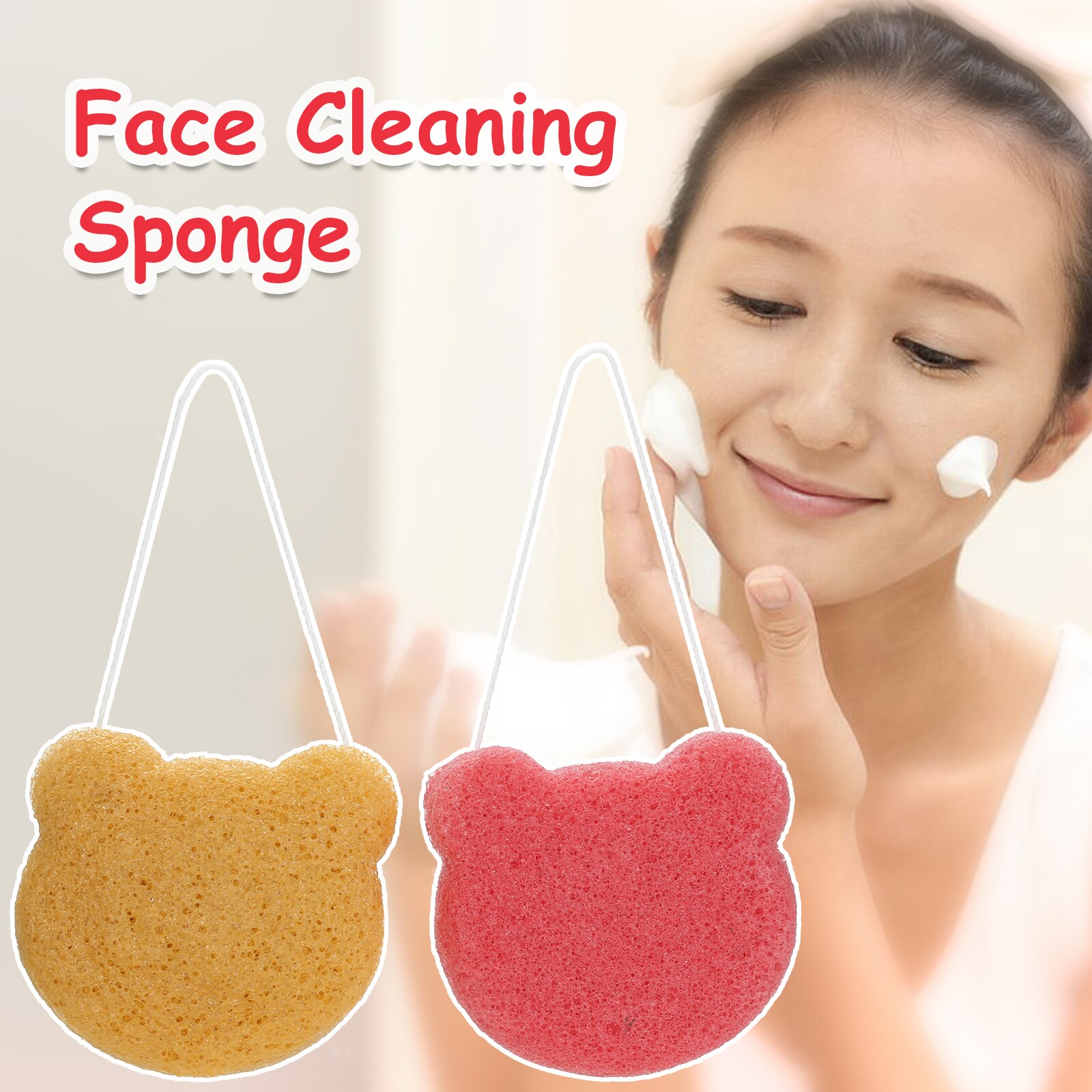 2 Stks/set Gezicht Schone Spons Facial Puff Draagb... – Grandado