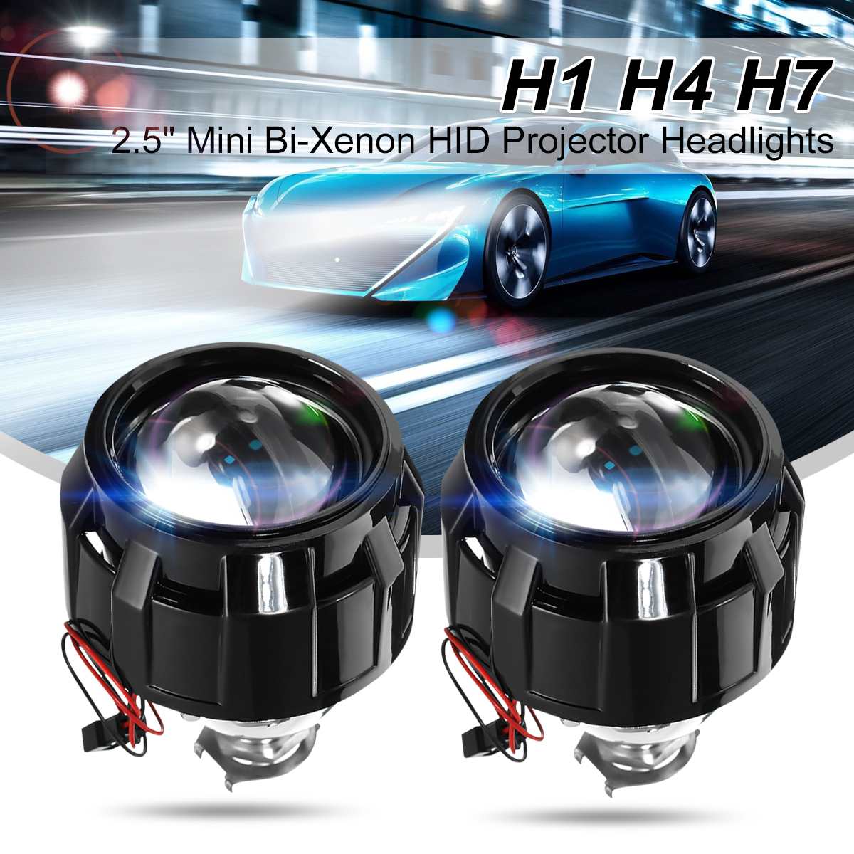 2.5" LHD RHD Mini Bi Xenon HID Projector Retrofit ... – Vicedeal