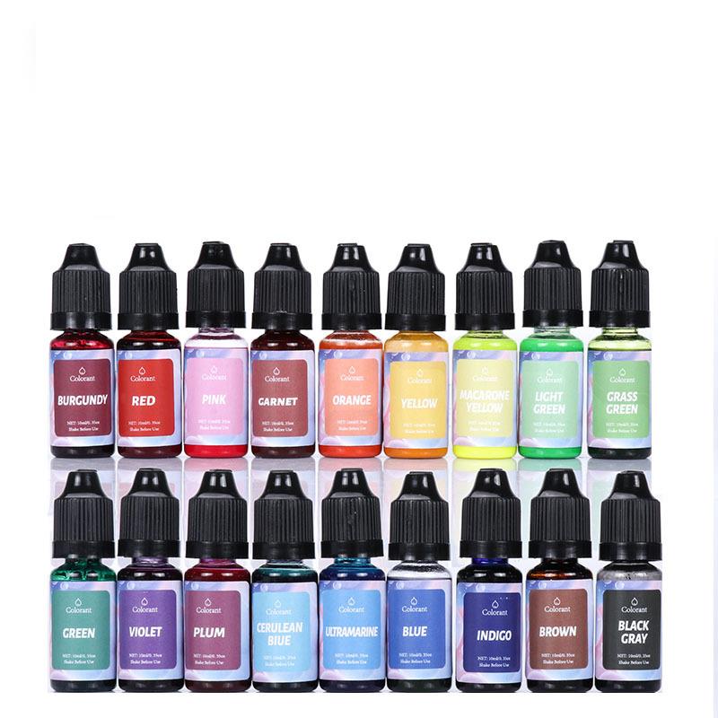 18 Color/Set Resin Pigment Liquid Colorant For DIY... – Vicedeal