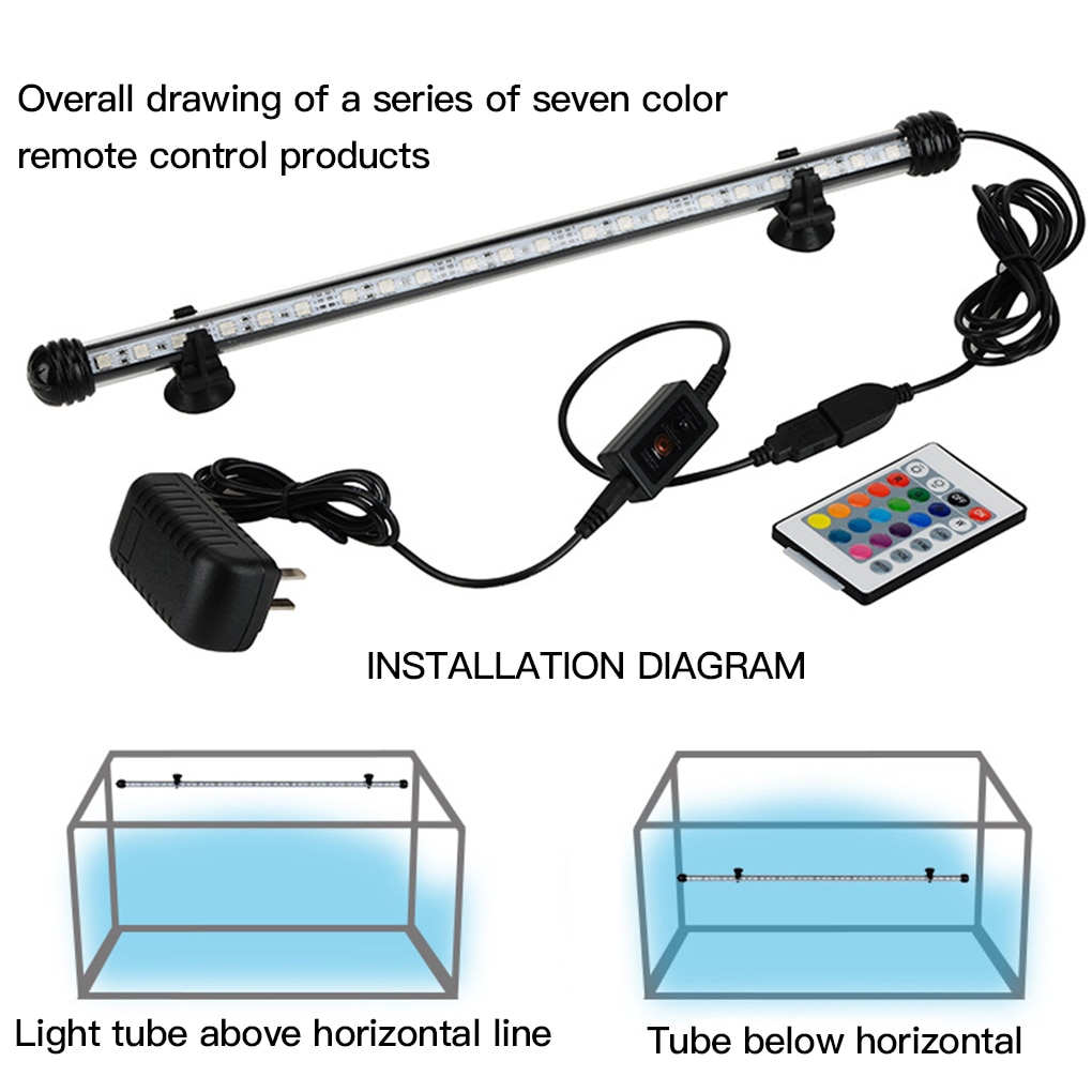 Aquarium Dimbare Rgb Light Waterdicht Ondergoed Ba... – Vicedeal