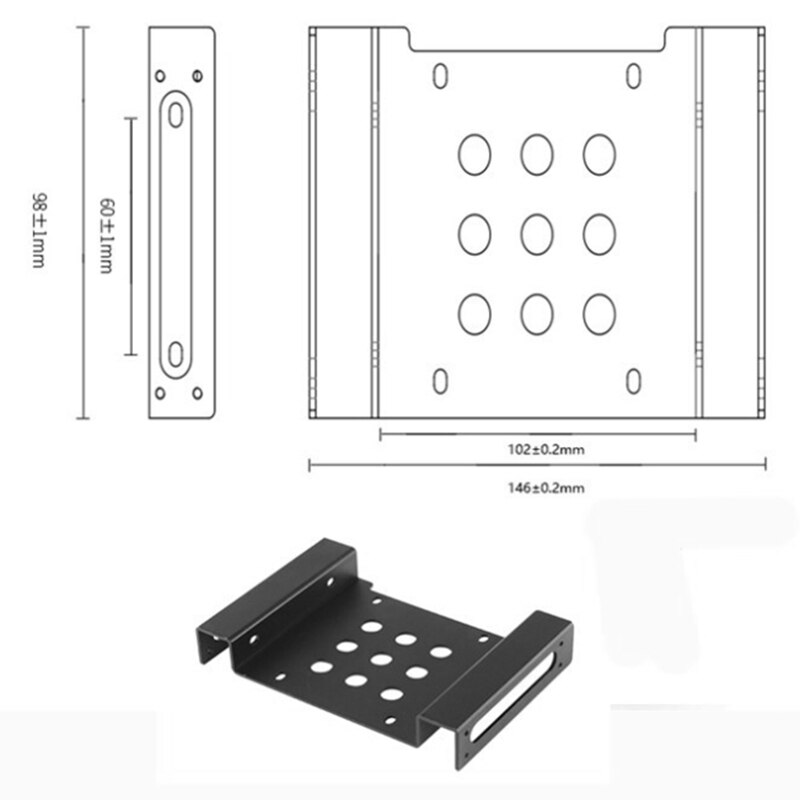 Aluminium 2.5 Inch/3.5 Inch Hard Drive Mounting Ad... – Grandado
