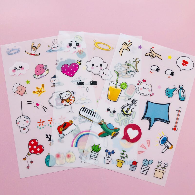 6 Sheets Baby Animals Bullet Decorative Adhesive S... – Vicedeal