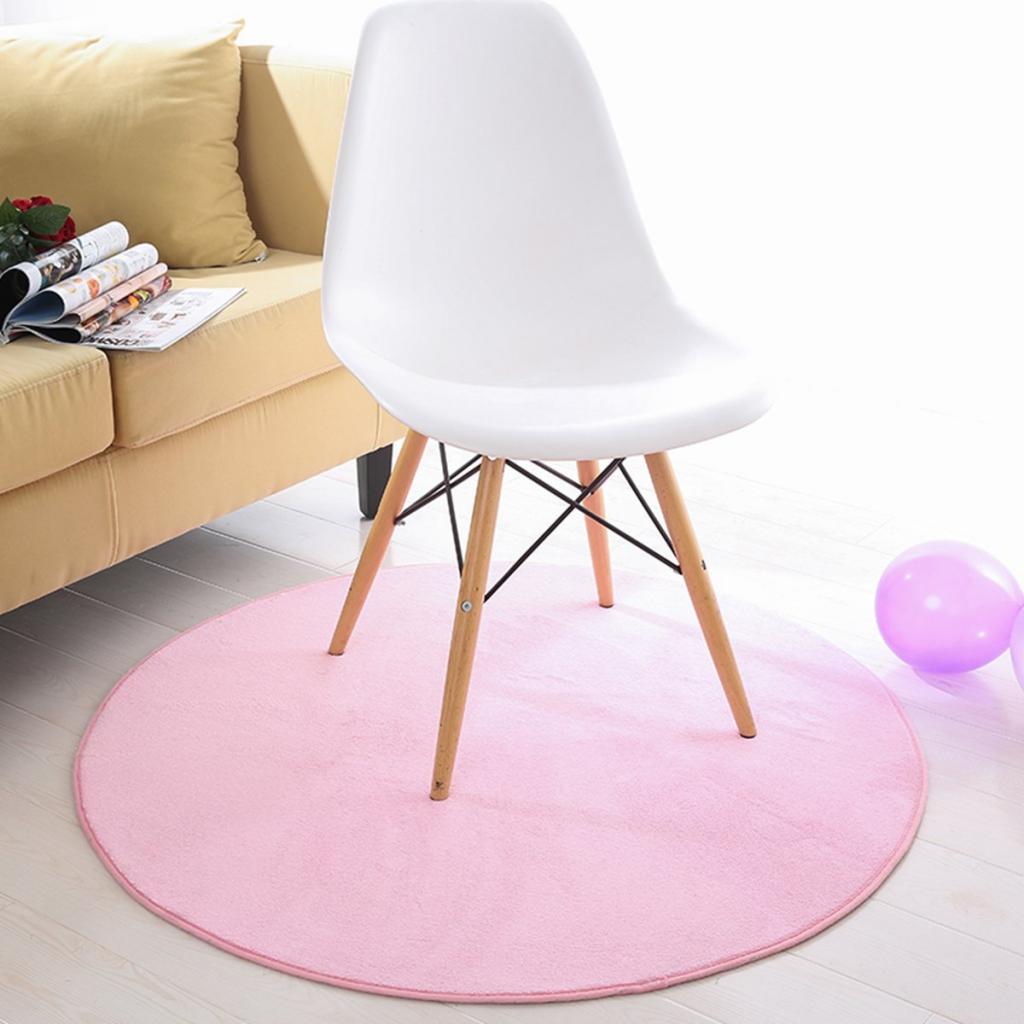 Pink Round Pad Plush Soft Mat Rug Carpet for Kids ... – Vicedeal