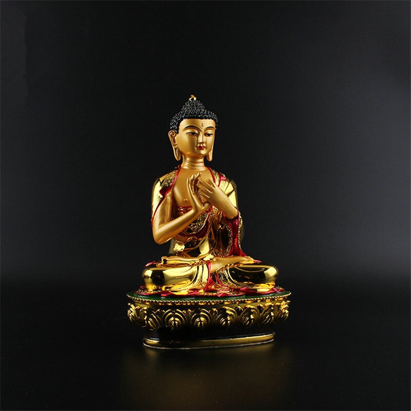 Exquisite Big Buddha Statue 20.5cm Gold Colored Pl... – Grandado