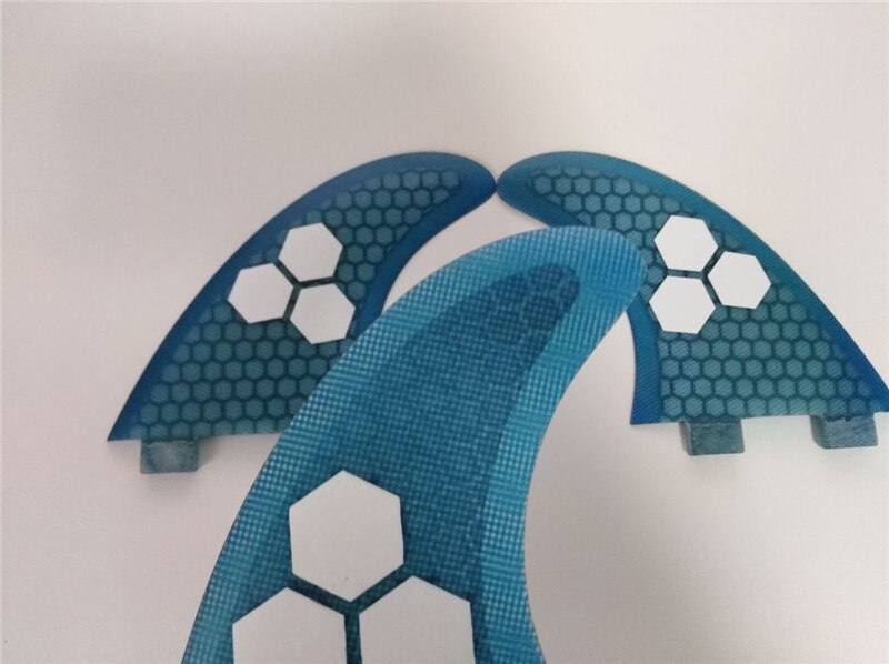 FCS G5 Blue Fin Surf fiberglass Honeycomb Fins Qui... – Grandado