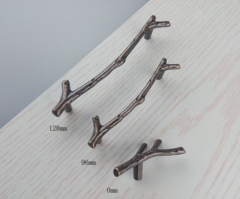 Antique Bronze Furniture Handles Tree Branches Art Sliding Door Drawer ...